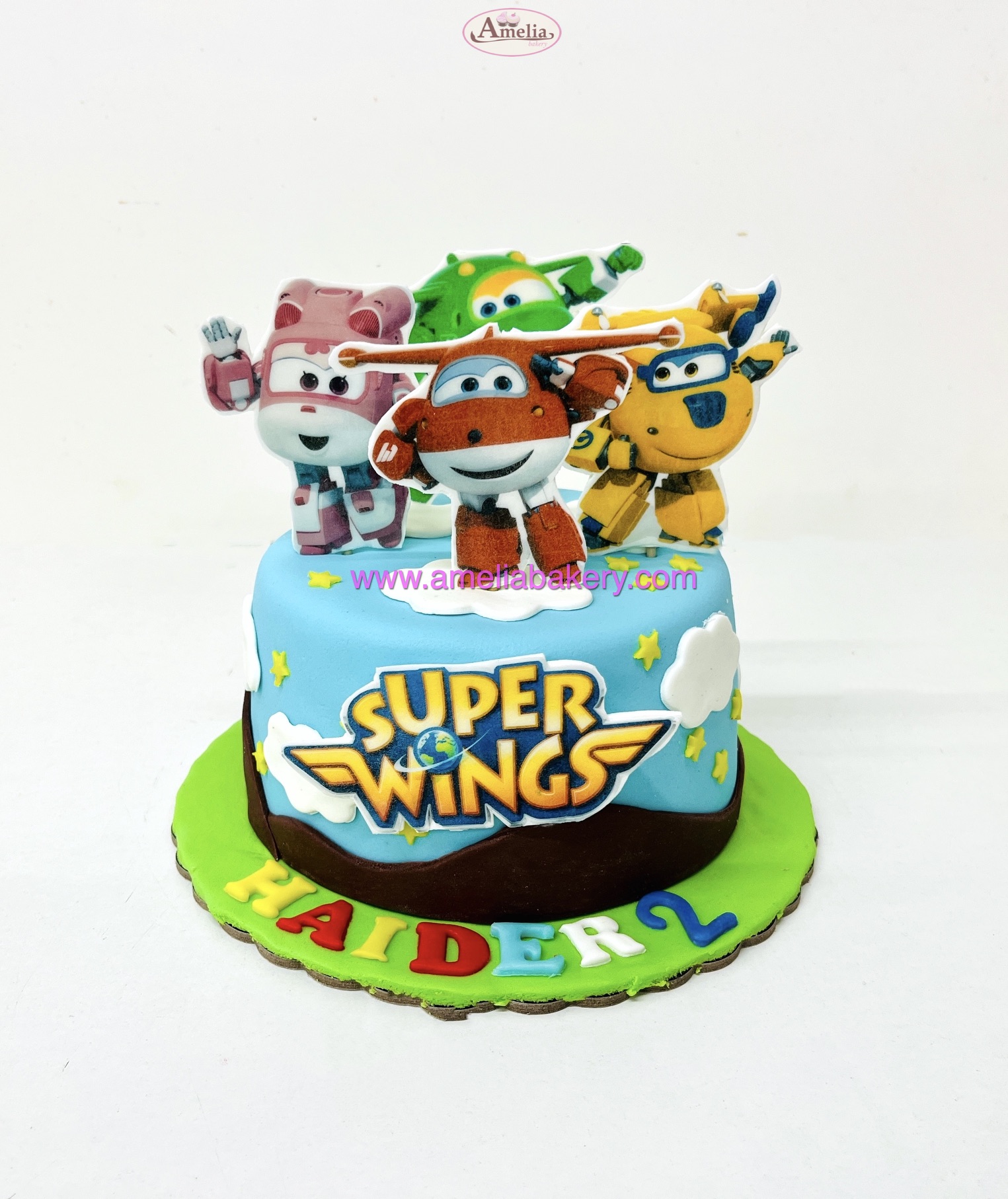 Tarta Fondant Super Wings (Oblea) - Amelia Bakery